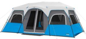 Core Lighted 12 Person Instant Cabin Tent (3 Rooms) | Family Camp Tents