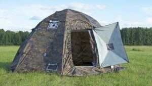 Russian-Bear Hot Tent with Stove Jack (& Wood-Burning Stove) | Family ...