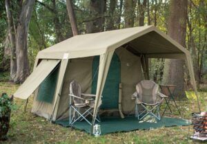 Bushtec Adventure Delta Zulu Combo Canvas 4 Person Chalet Tent with ...