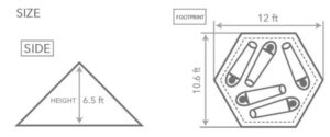 DOD Outdoors One Pole Tent - Large Two-Layer Teepee (Tipi)